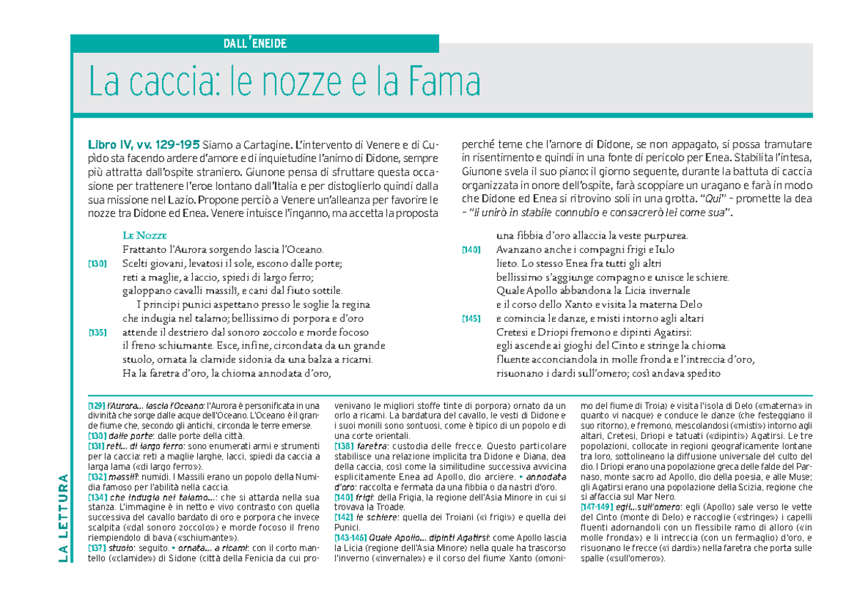 Eneide l iv la caccia le nozze la fama - Libro IV, vv. 129-195 Siamo a ...