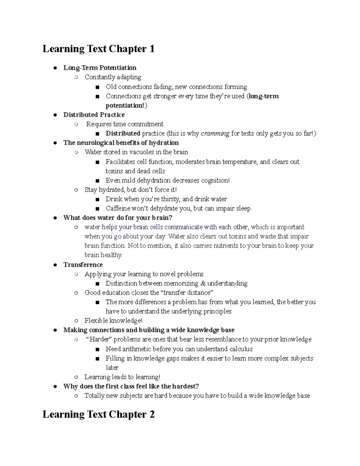 Principles of Learing Test 3 Study Guide - Learning Text Chapter 1 Long ...