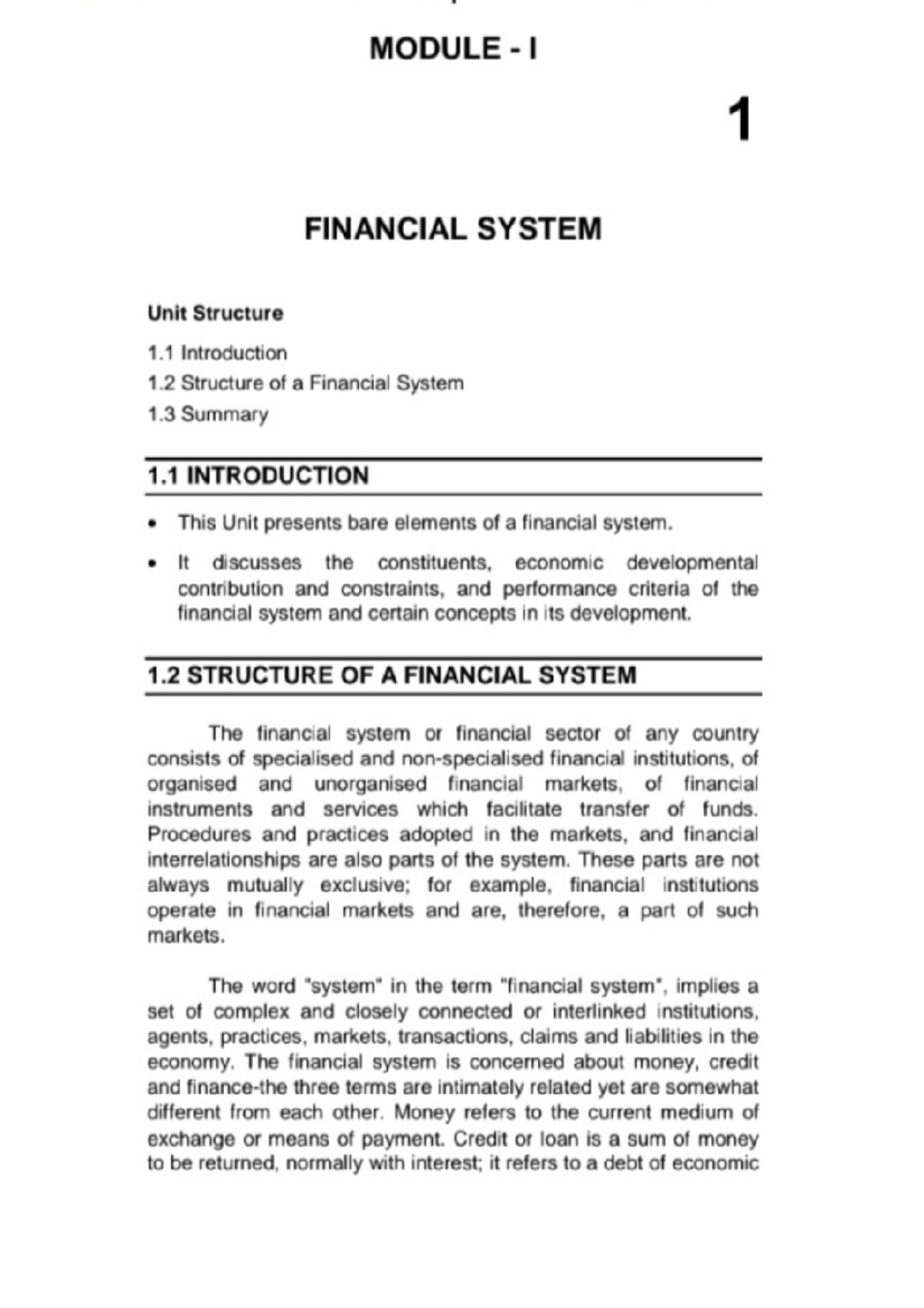 1 Financial System - Lecture notes - Financial Market operations - Studocu