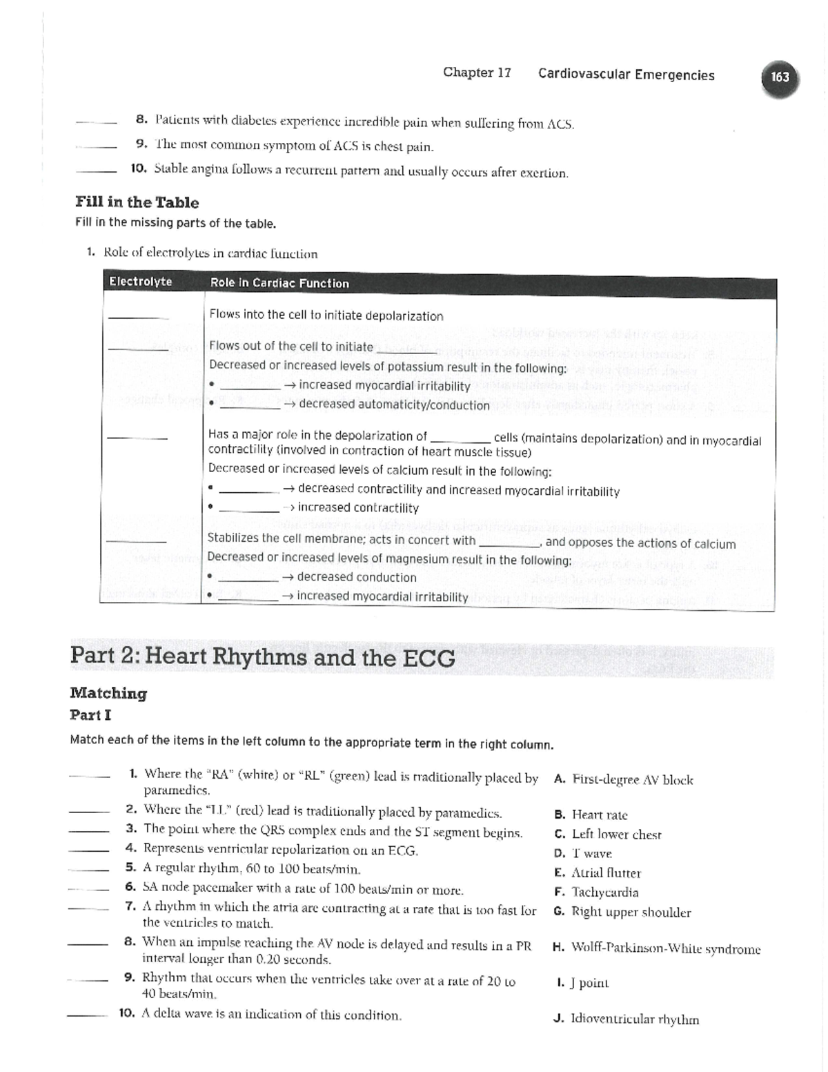 Heart Rhythms and the ECG - Studocu