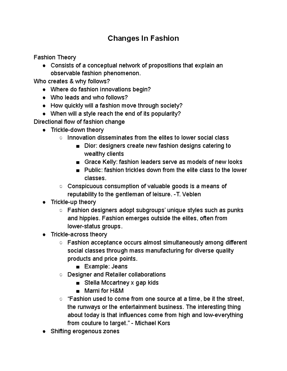 Changes in Fashion - notes dr lim - Changes In Fashion Fashion Theory ...