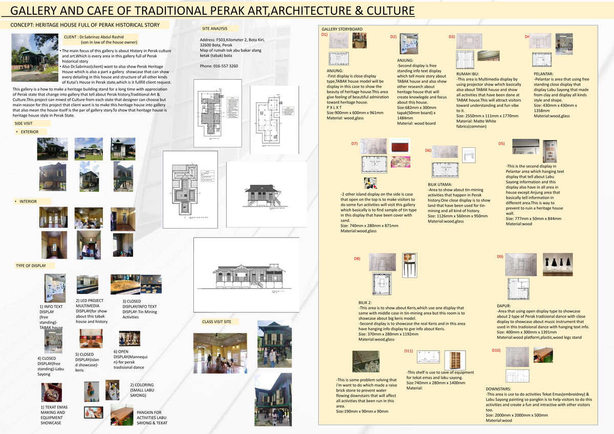 DID250- Gallery Assignment A0 - GALLERY AND CAFE OF TRADITIONAL PERAK ...