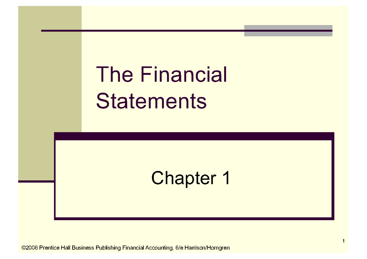 Fa6ch01 - Lecture ppt - ©2004 Prentice Hall Business Publishing ...