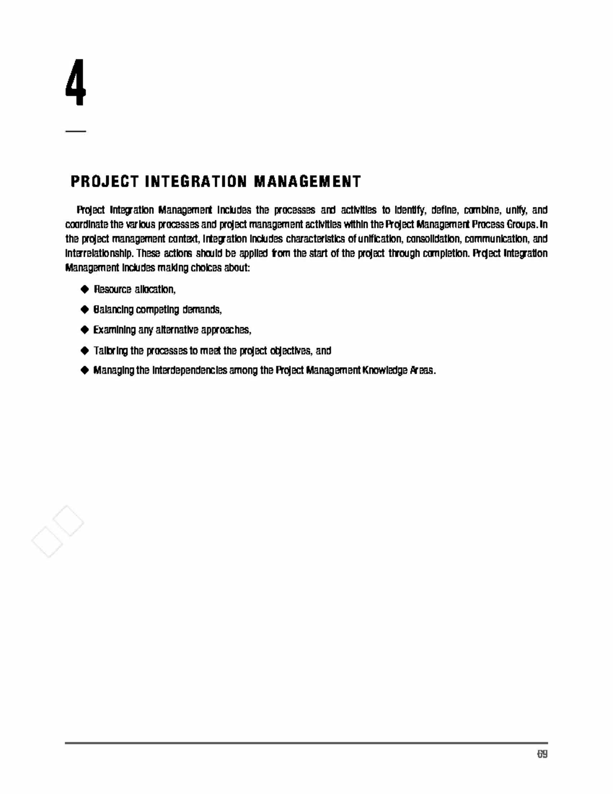 Ch 4 To 6 - A Guide To The Project Management Body Of Knowledge (pmbok