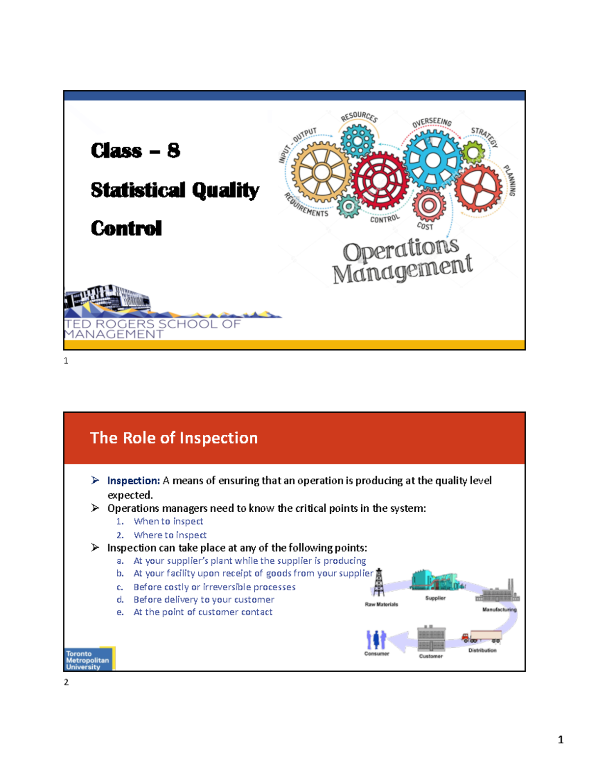 Week-8-SQC - slides - Cgms 401 - Toronto Met - Studocu
