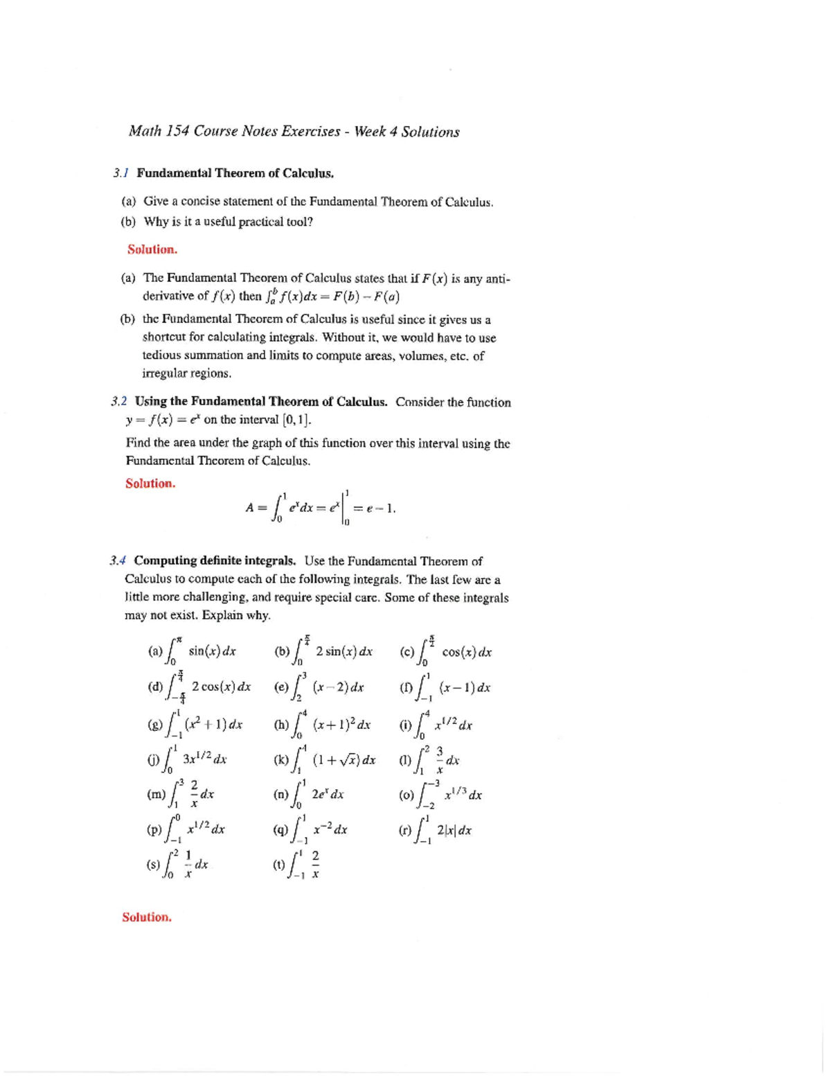 Sample/practice exam Spring 2021, questions and answers - MATH 155 ...