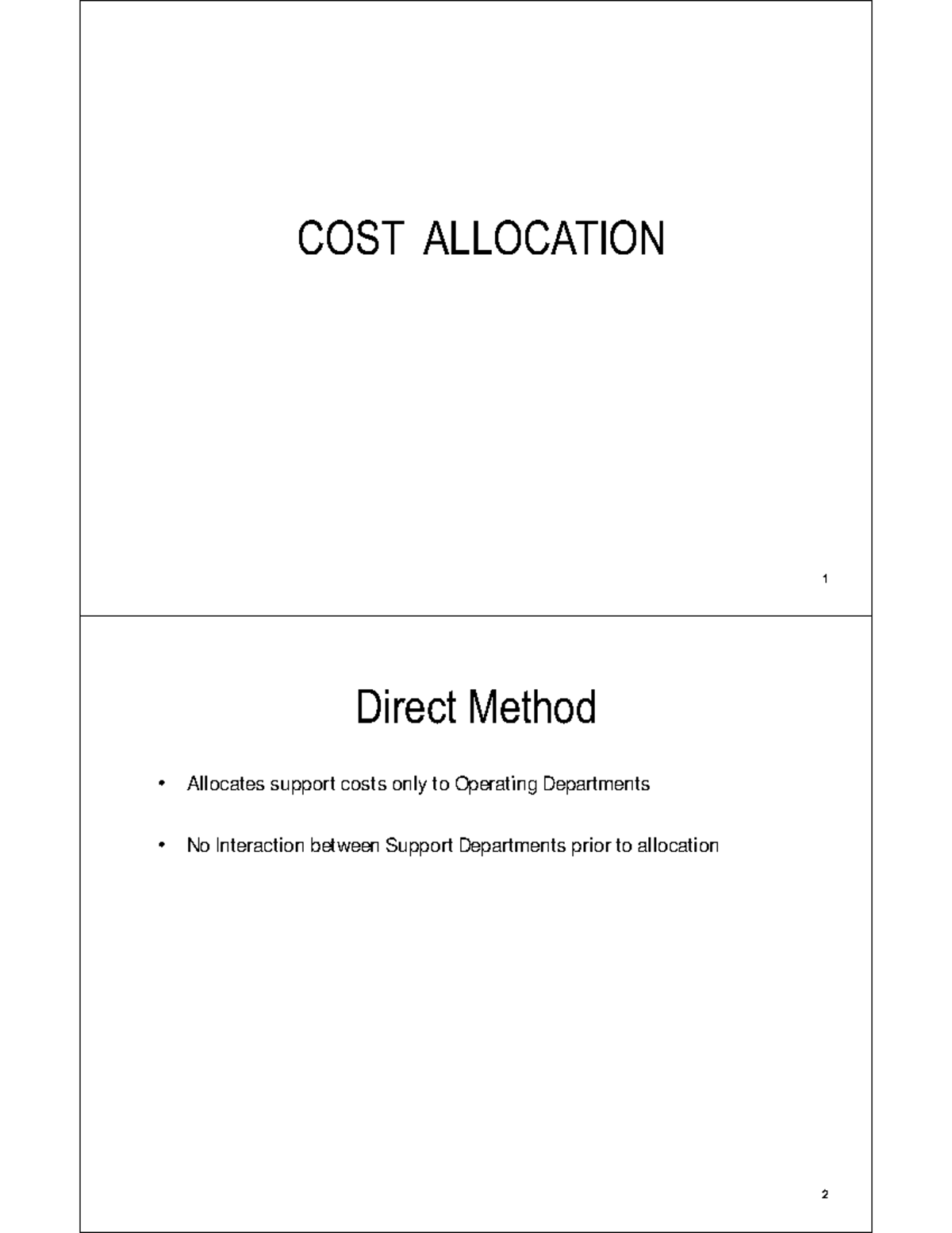 Costallocationvideolectureslides 000 - COST ALLOCATIONCOST ALLOCATION 1 ...