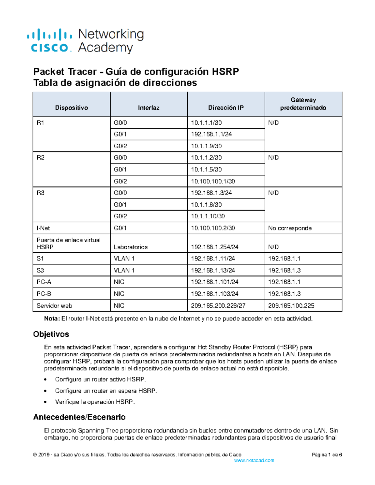 9 - hsrp-configuration-guide - 2019 - aa Cisco y/o sus filiales. Todos los derechos reservados ...