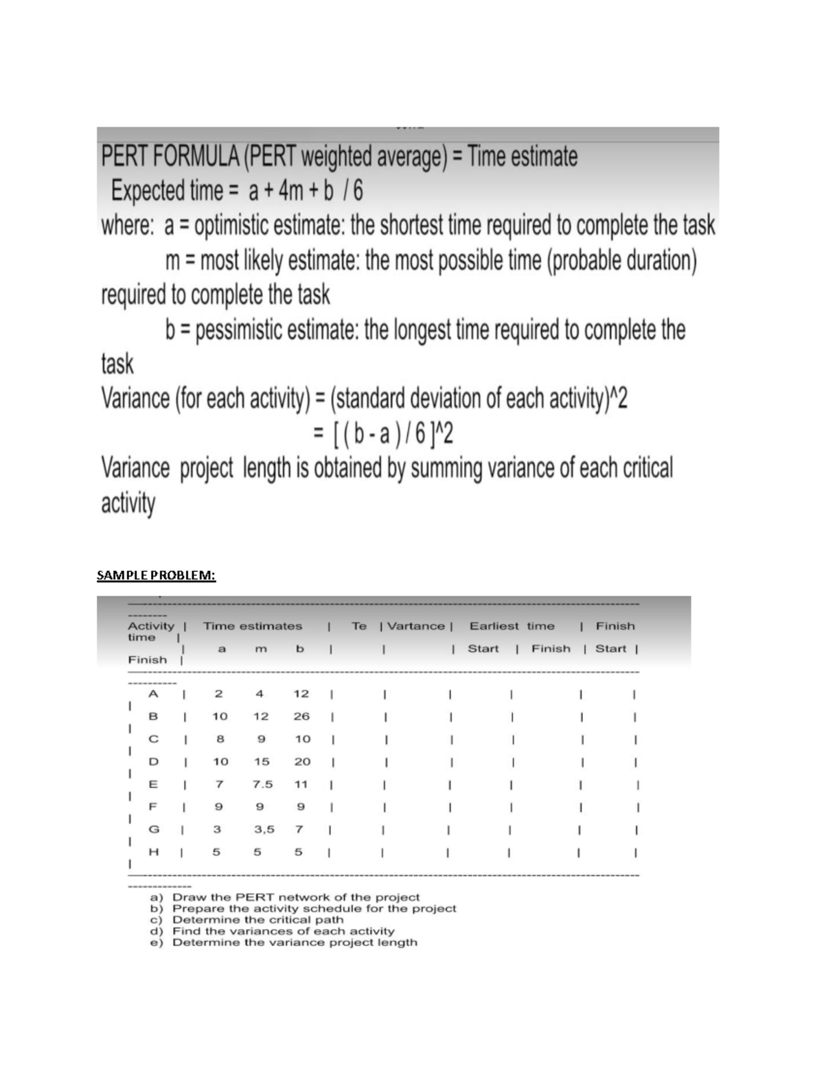 Network Analysis - operations research 2 - Engineeering Management ...