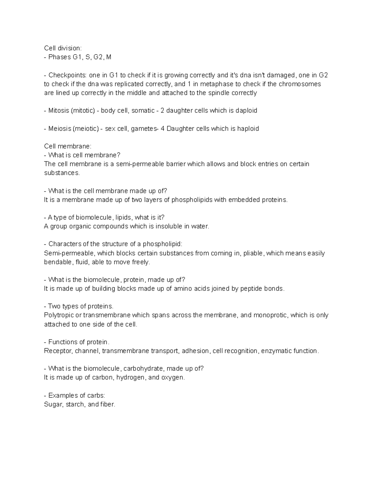 Gen bio reviewercell division enzyme - Cell division: Phases G1, S, G2 ...
