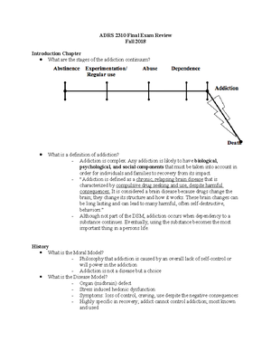 ADRS 2310 Notes 6 - Prof. Deven mills - ADRS 2310 - TTU - Studocu