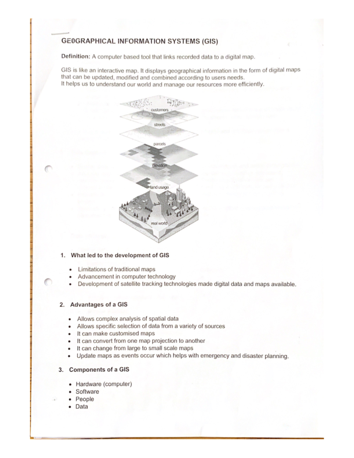Geographical Information Systems (GIS) - 12923 - Studocu