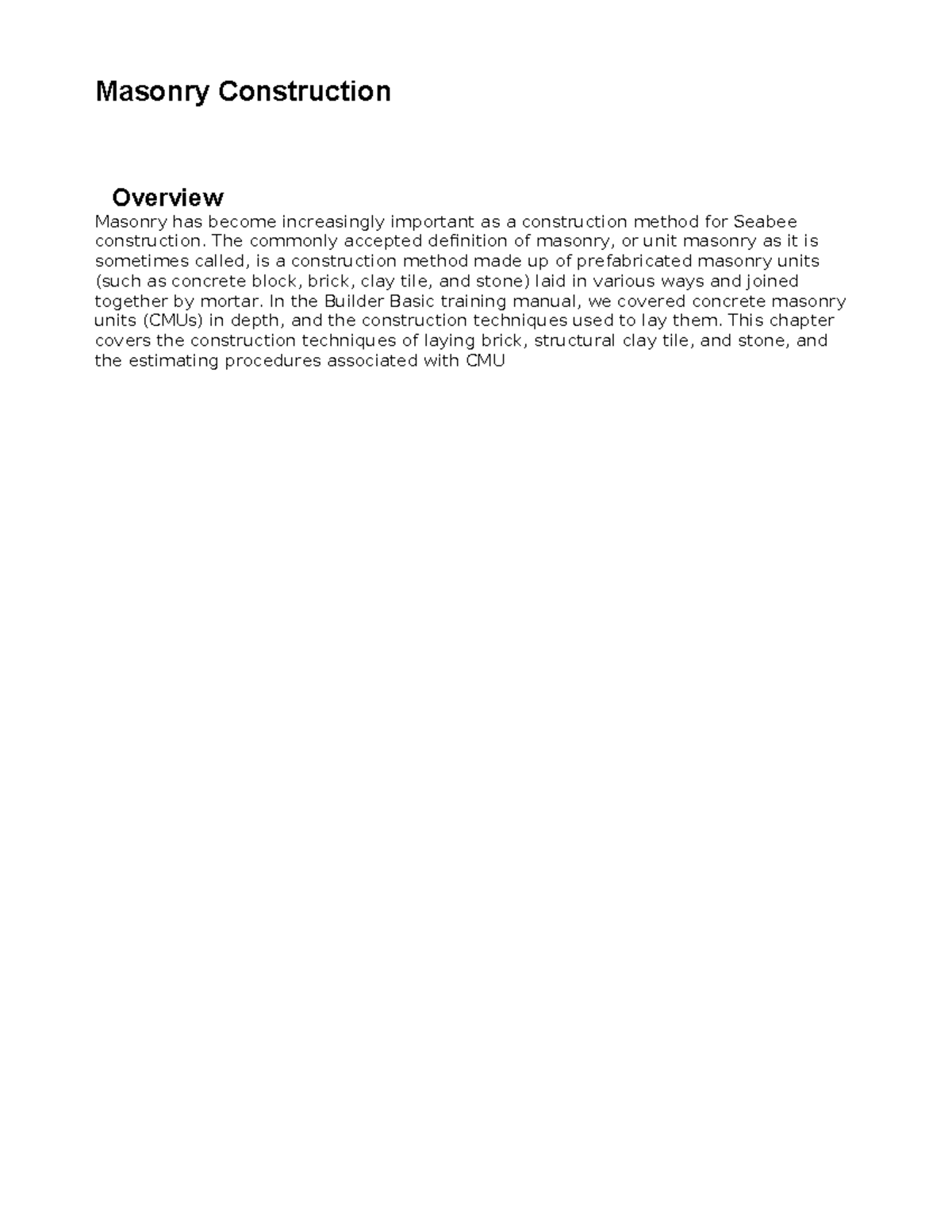 Masonry-computation - Masonry Computation Notes - Masonry Construction ...