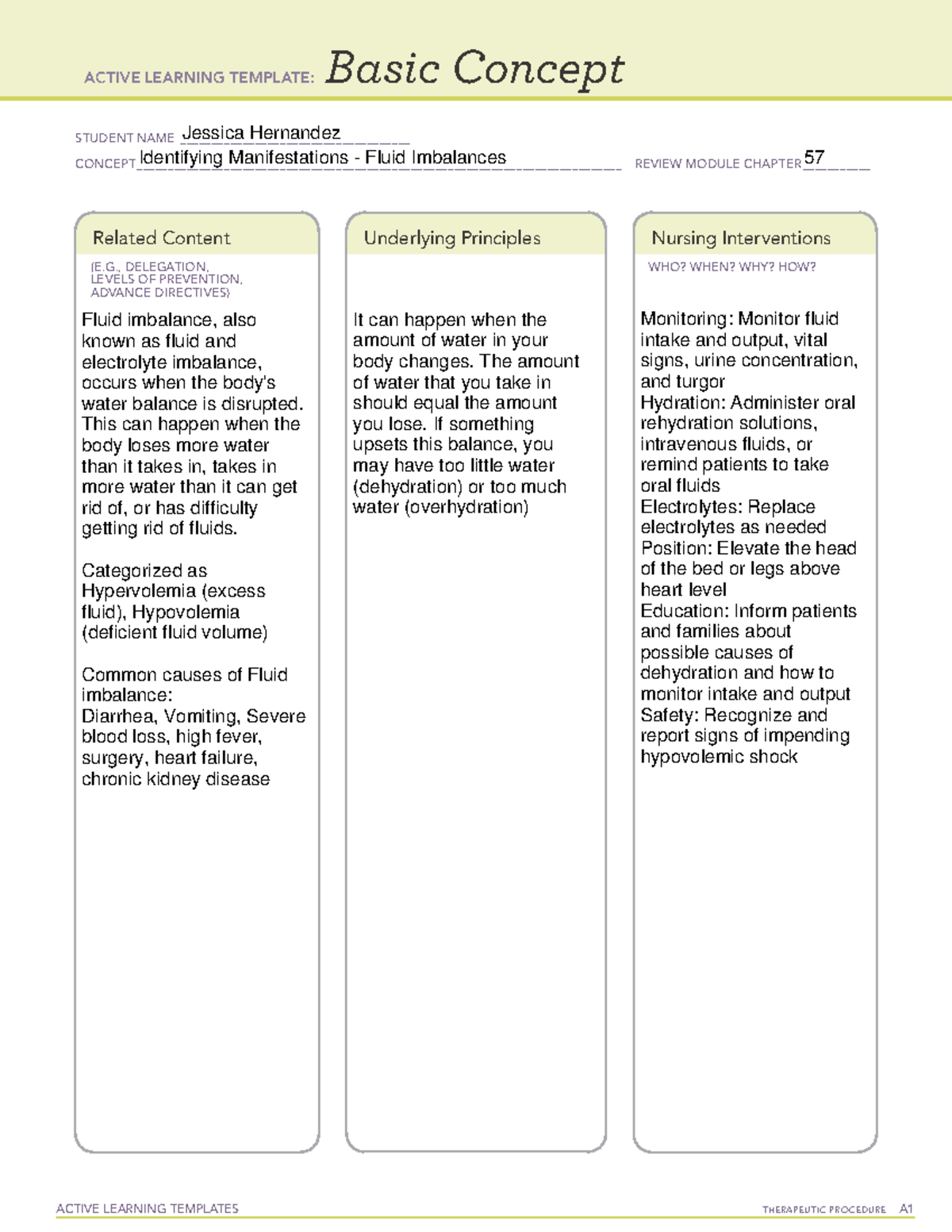 Template 1 - ACTIVE LEARNING TEMPLATES TherapeuTic procedure A Basic ...