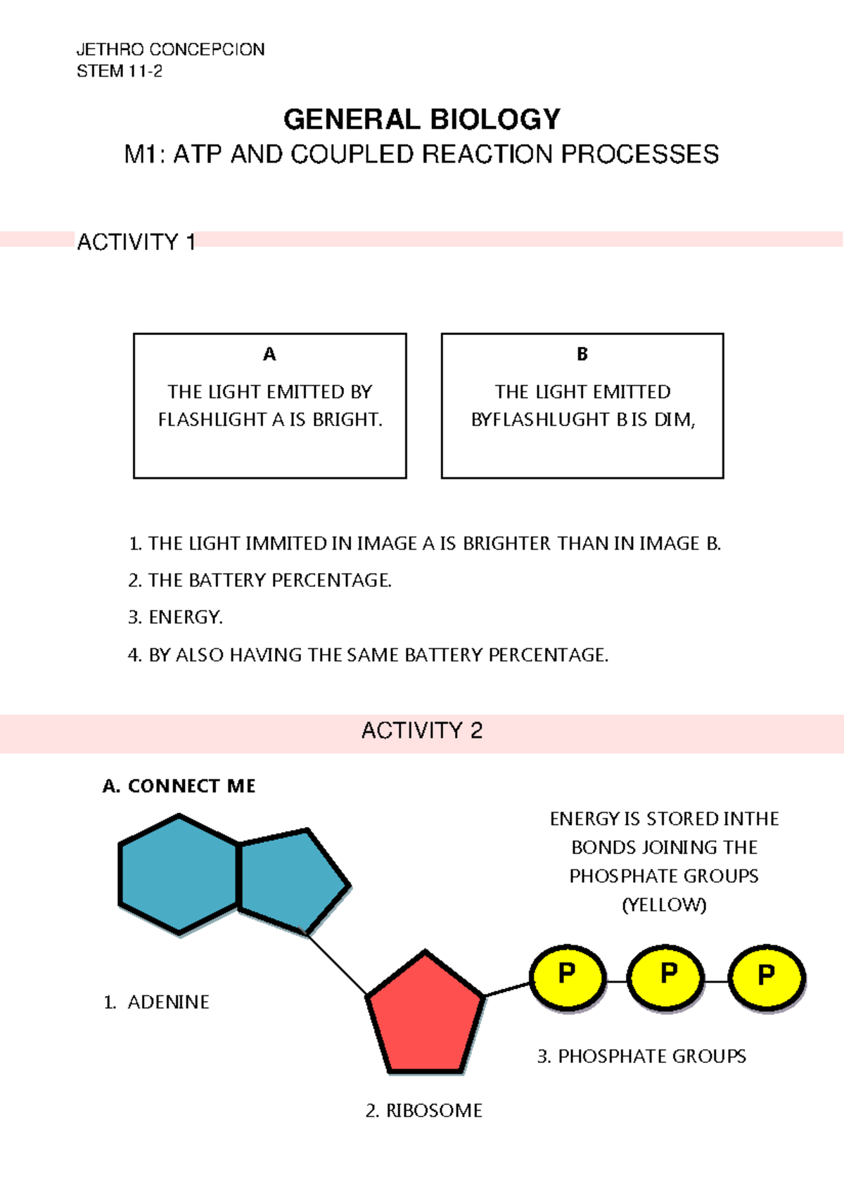 Genbio - General biology grade 12 - JETHRO CONCEPCION STEM 11- GENERAL ...