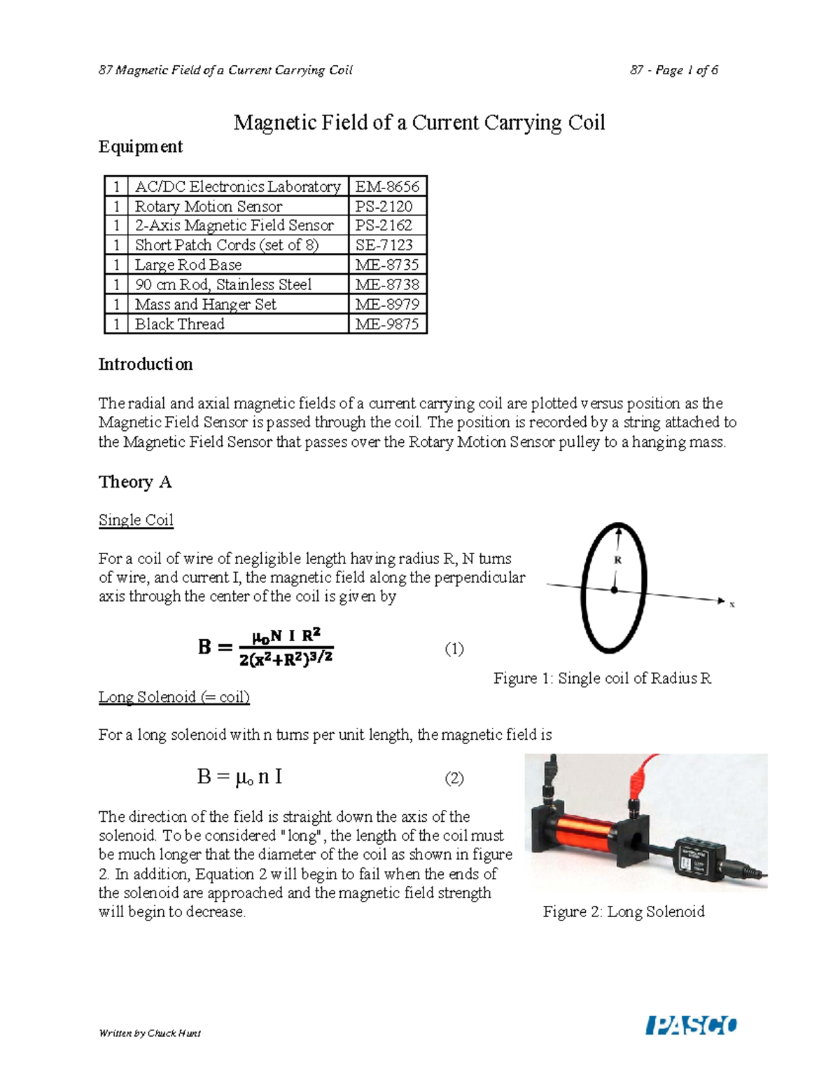 87 Magnetic Field in a Current Carrying Coil - Magnetic Field of a Current Carrying Coil ...