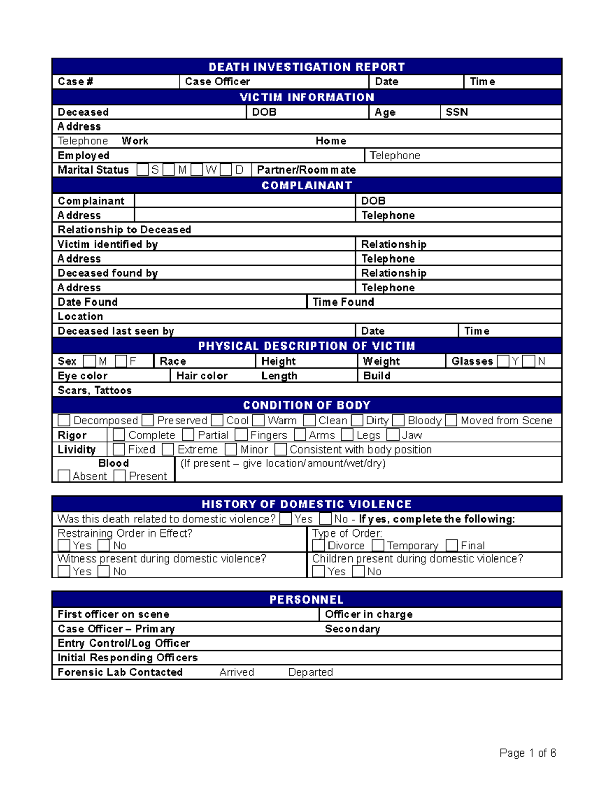 Death investigate - The course of Forensic science is given by Dr ...