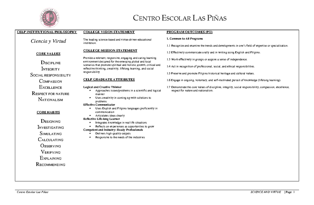 CELP Poligov Syllabus 2019 - CENTROESCOLARLASPIÑAS CELP INSTITUTIONAL ...