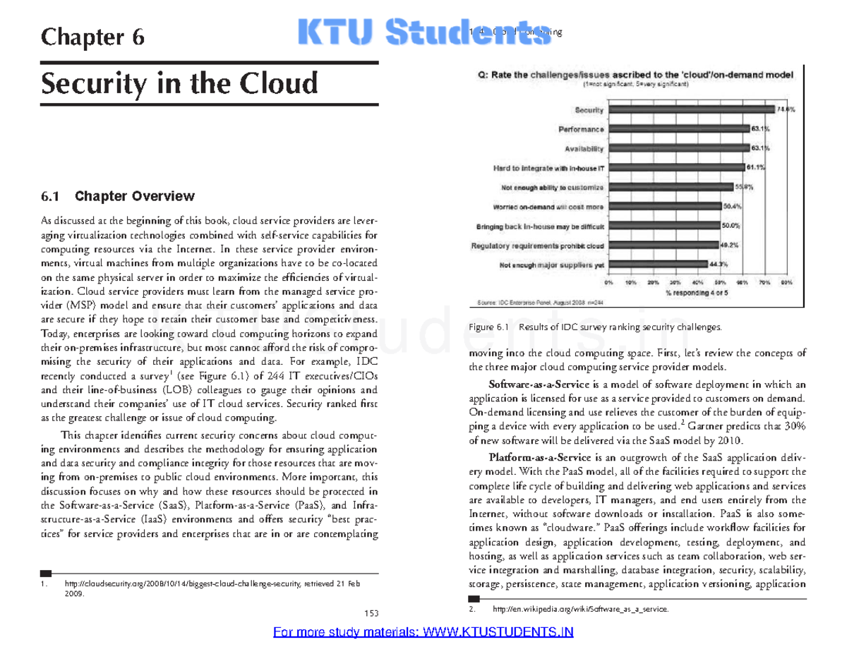 Module 5- CS468 Cloud Computing - 153 Chapter 6 Security in the Cloud 6 ...