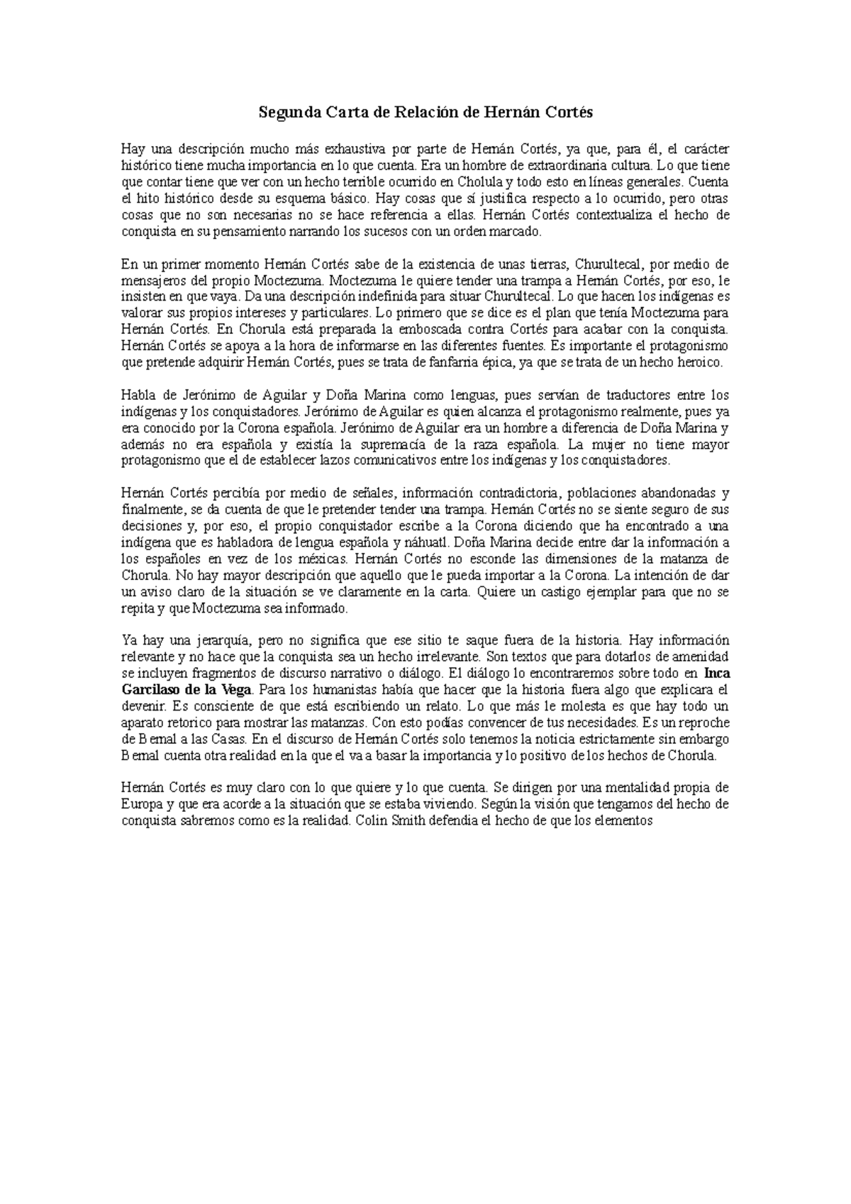 Segunda Carta de Relación - Era un hombre de extraordinaria cultura. Lo ...