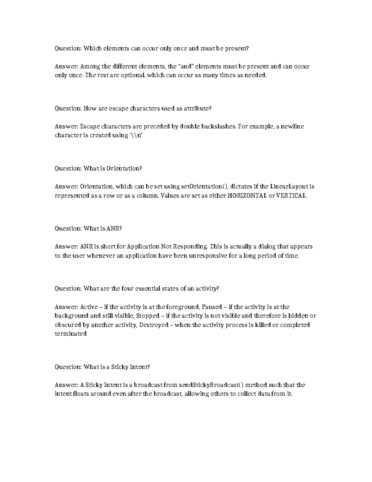 Demidevil altercate demurring - Question: Which elements can occur only ...