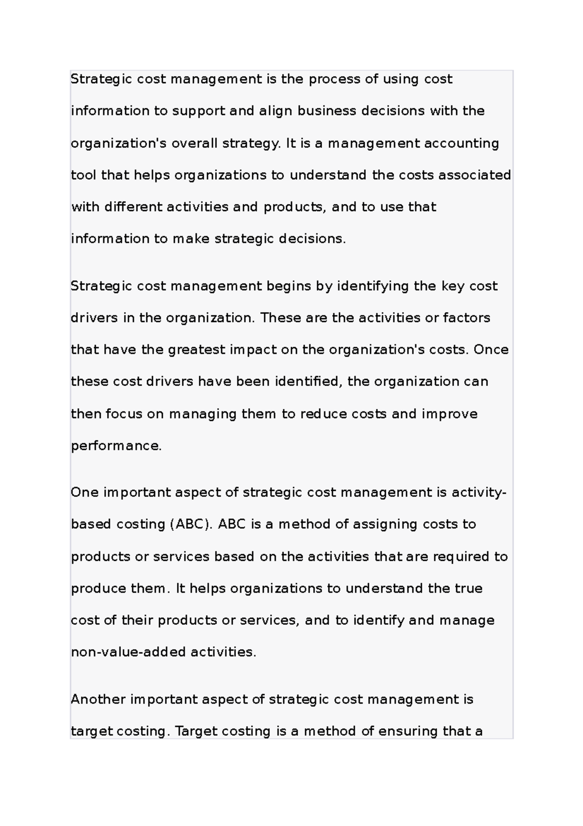 Strategic Cost Management It Is A Management Accounting Tool That strategic-cost-management-it-is-a-management-accounting-tool-that