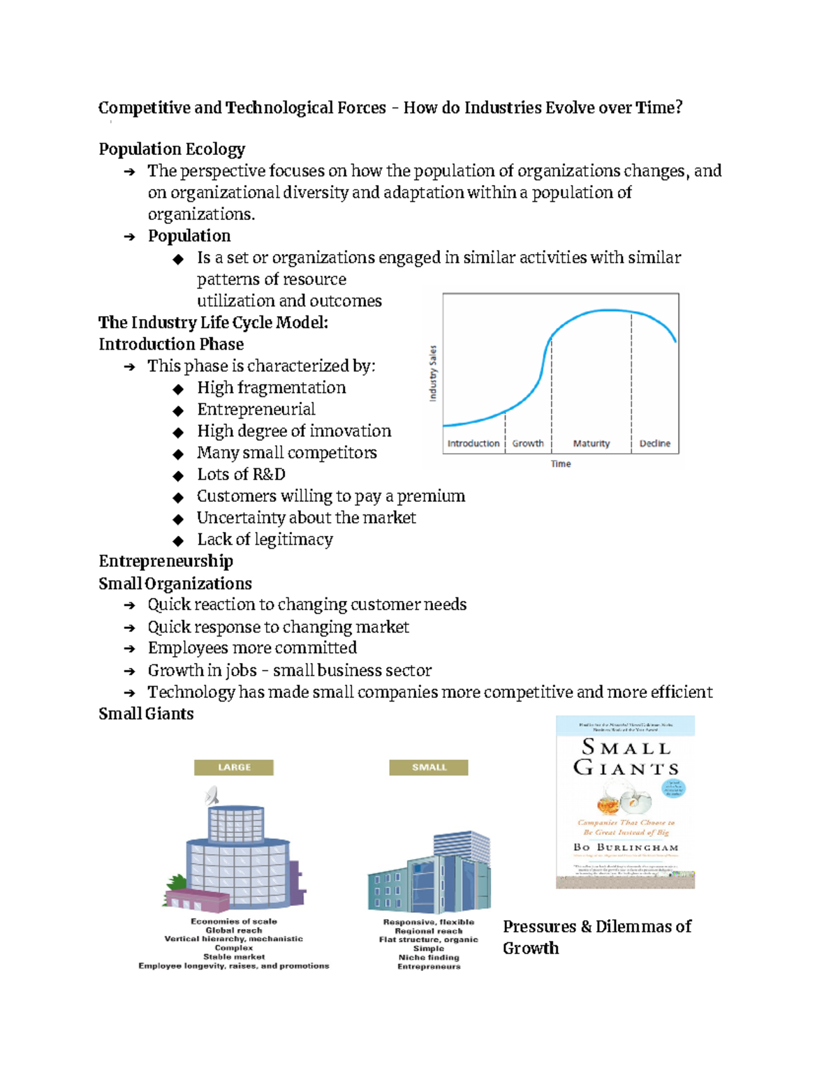 March 19 - Lecture Notes - Competitive and Technological Forces - How ...
