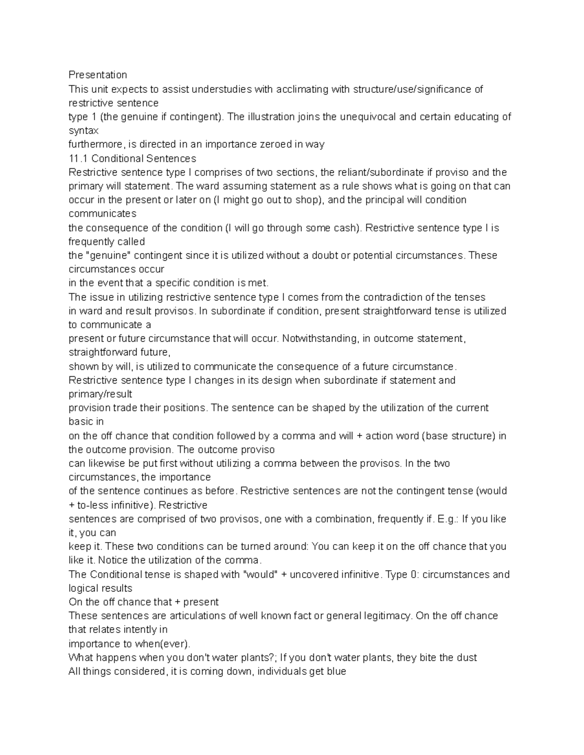 Advanced communication chpt 11 notes - Presentation This unit expects ...