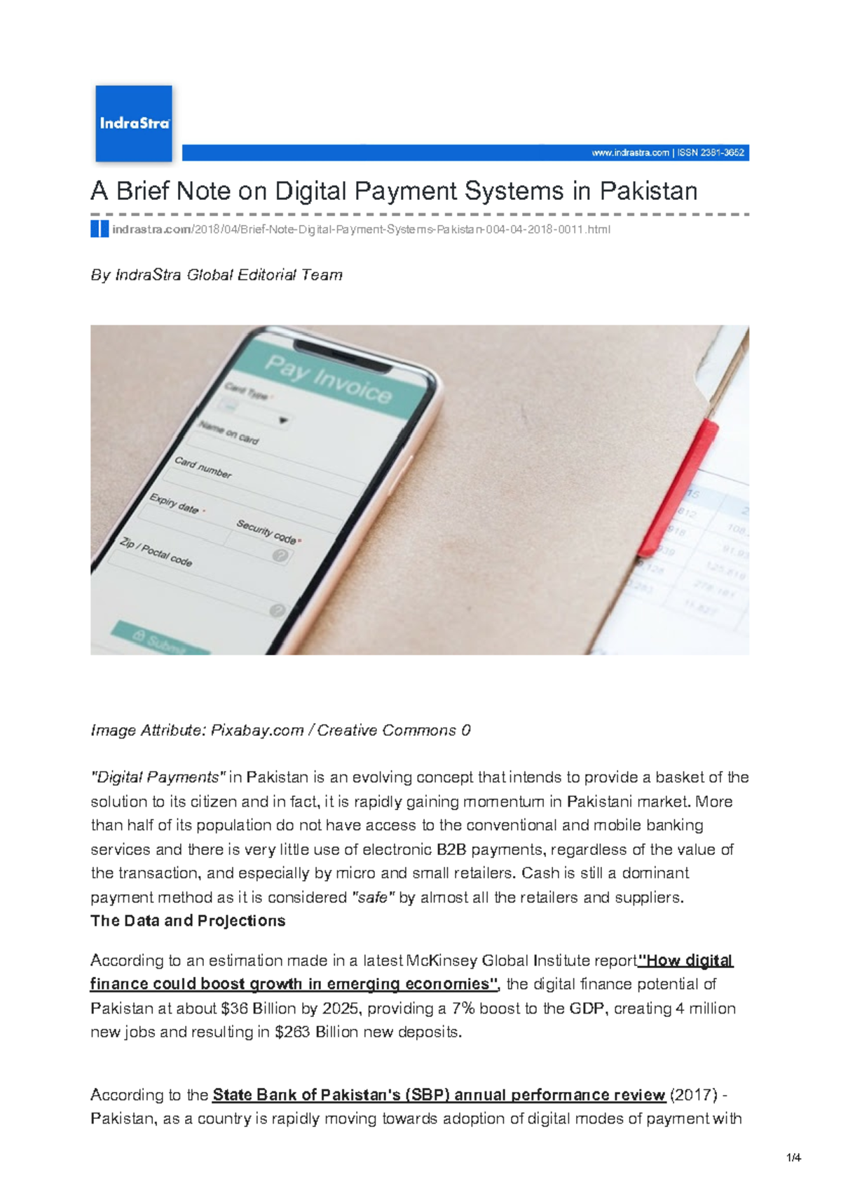 Indrastra.com-A Brief Note on Digital Payment Systems in Pakistan - A ...