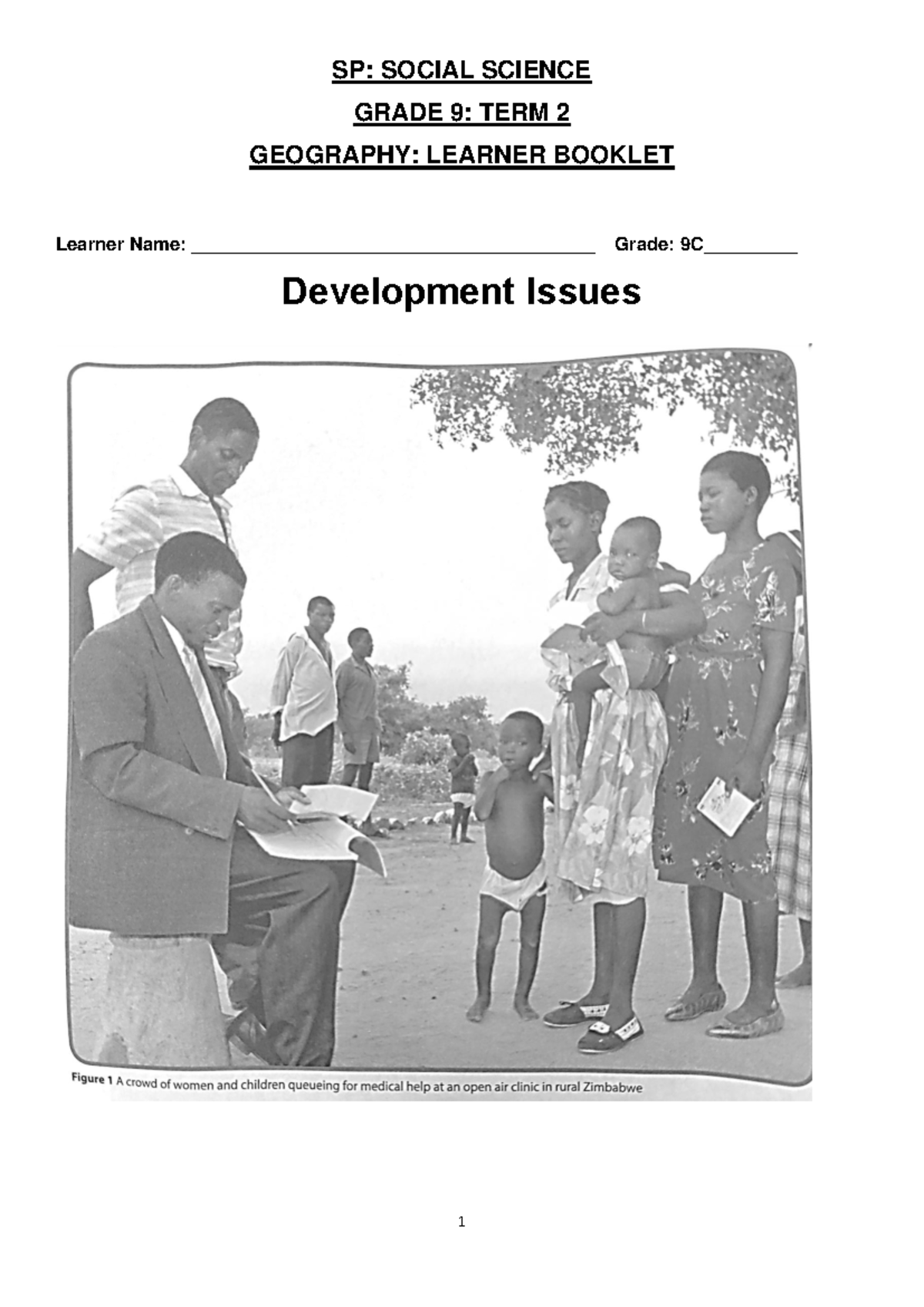 Gr9 T2 Development Issues Geography Learner Booklet - SP: SOCIAL ...
