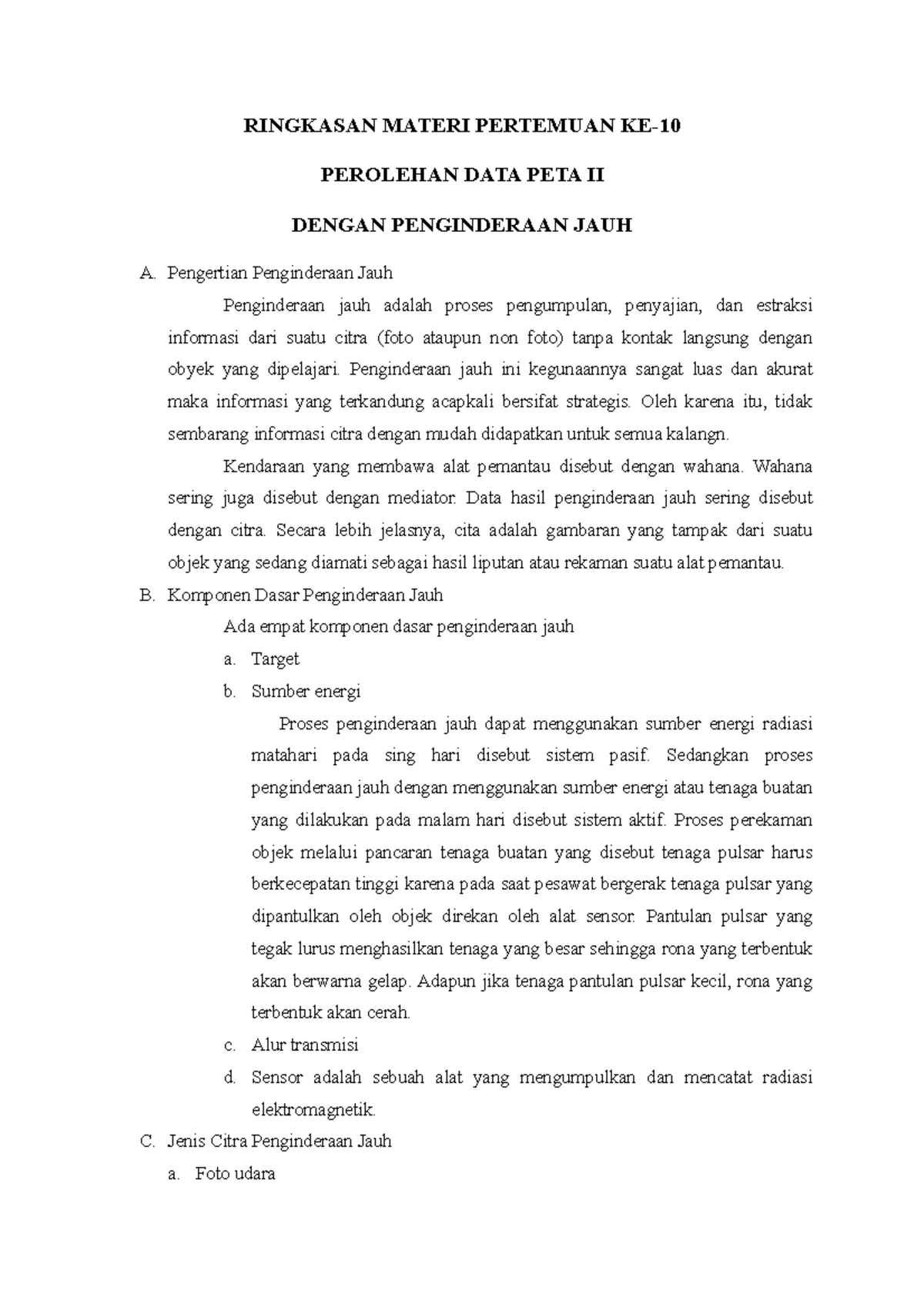 Perolehan DATA PETA II - Material on how to obtain data for mapping ...