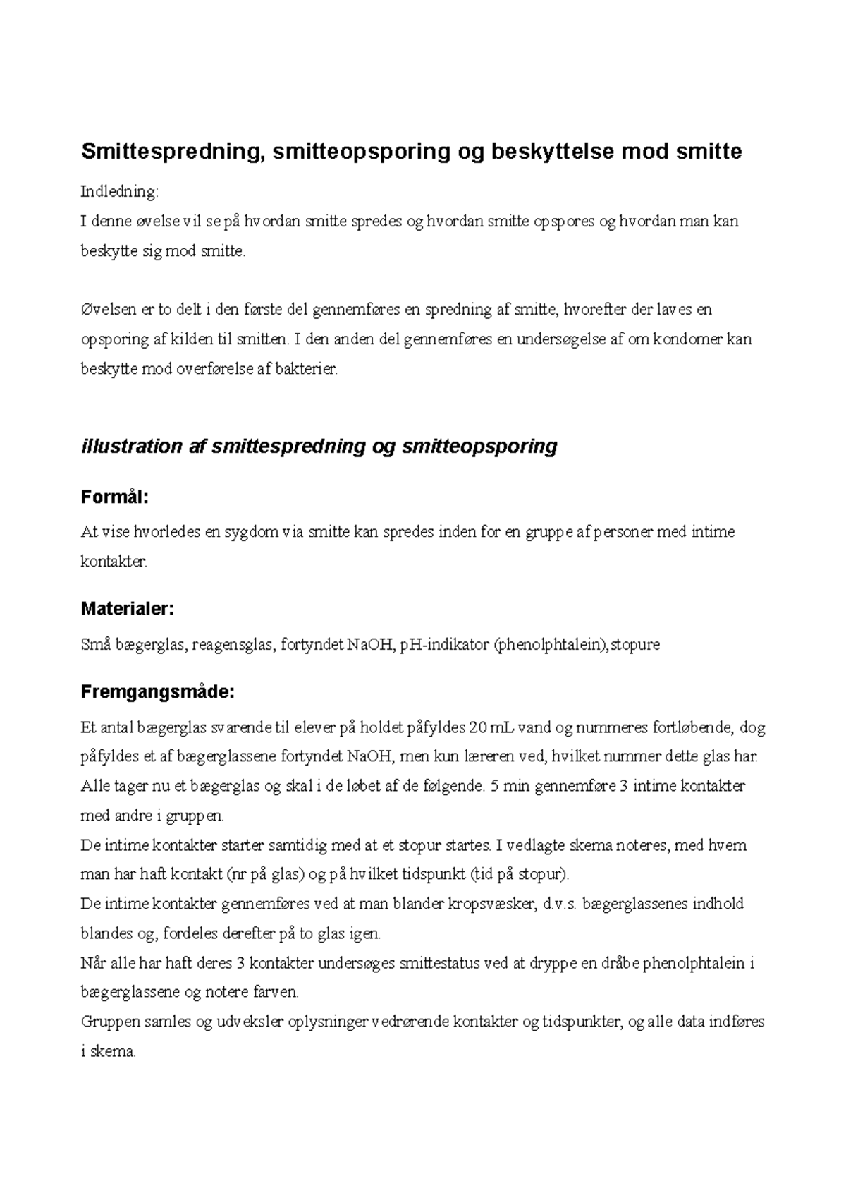 Smittespredning m - Opgaver - Smittespredning, smitteopsporing og ...