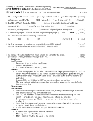 EECE 4038 C Lab Report 6 - University of Cincinnati Electrical and Computer Engineering EECE ...