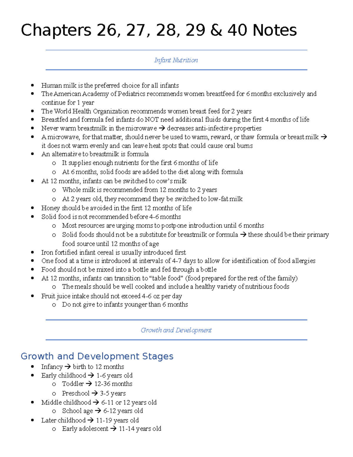 Chapters 26, 27, 28, 29, 40 Notes - Chapters 26, 27, 28, 29 & 40 Notes ...