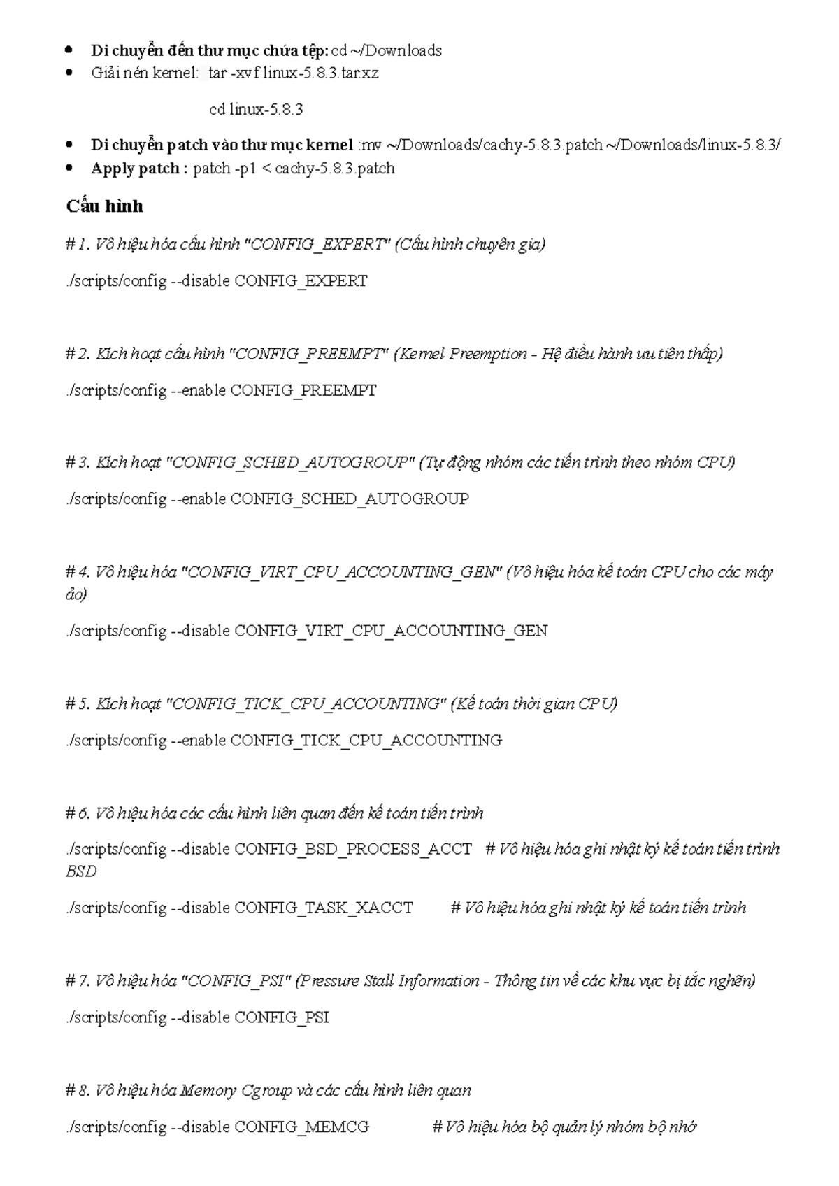 Code HDH - code hệ đièu hành - Di chuyển đến thư mục chứa tệp:cd ...