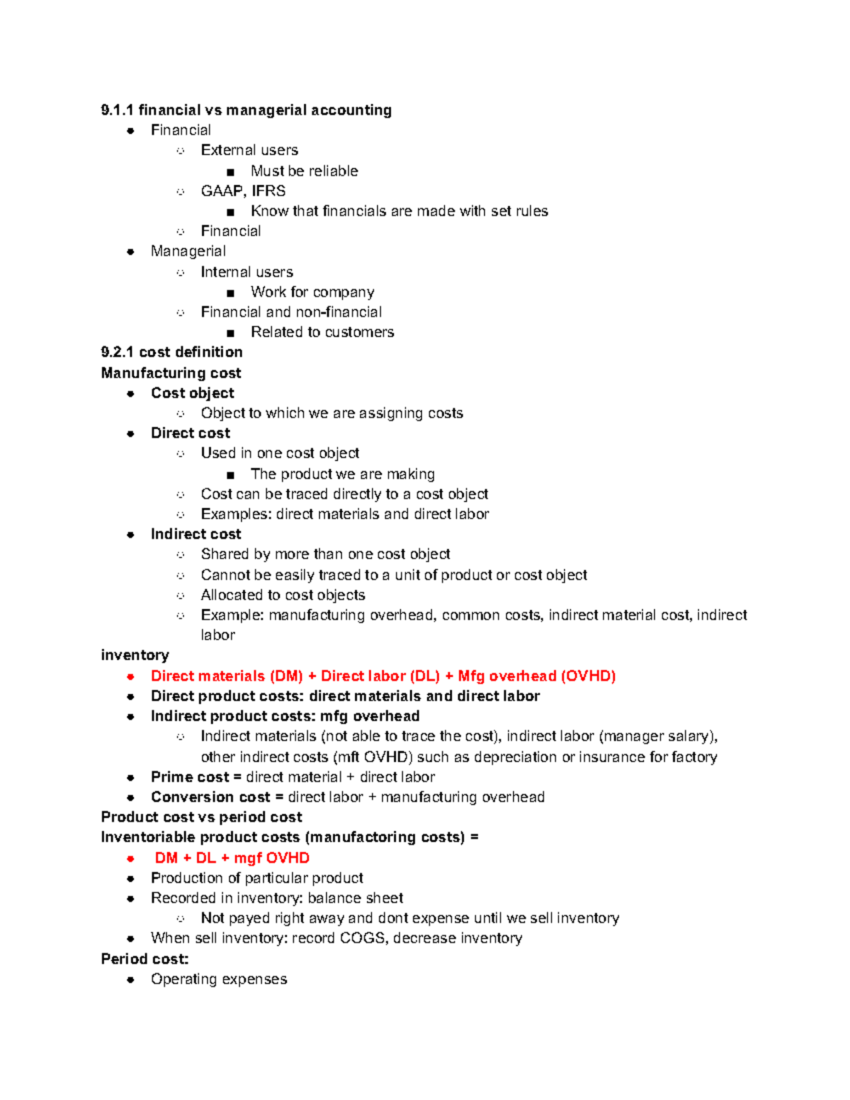 Lesson 9 notes ACCT 211 - PSU ACCT 211 - 9.1 financial vs managerial ... Lesson 9 notes ACCT 211 - PSU ACCT 211 - 9.1 financial vs managerial ...