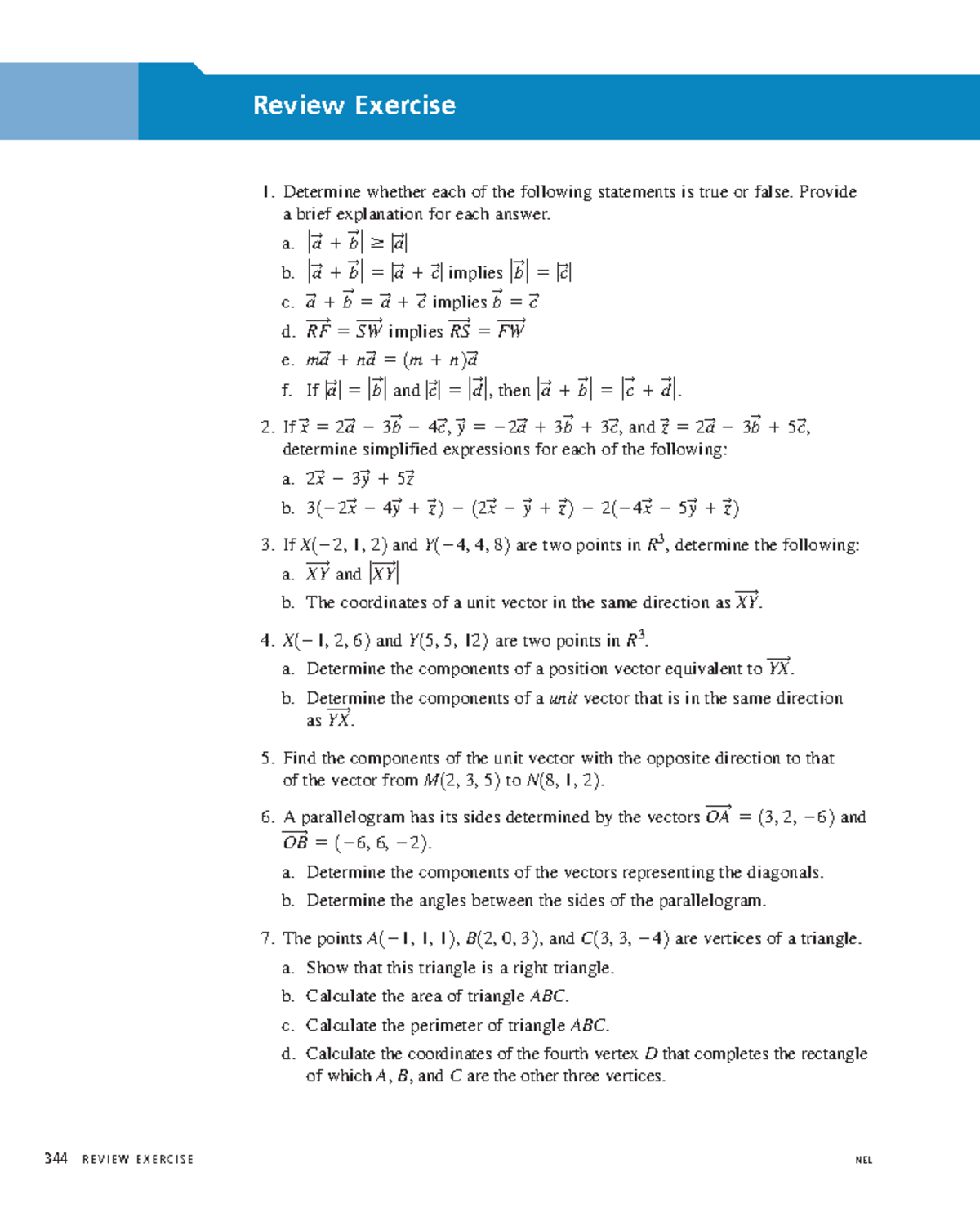 Cvsb 344 - textbook questions to review unit 5 - 344 R E V I E W E X E ...