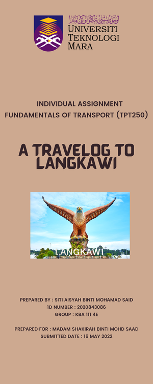 Tpt 250 - exercise - They are various type of Malaysia transport system ...