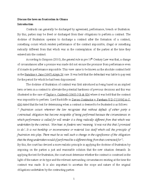 Management of stool properties - Introduction Amodu Tijani v Secretary ...