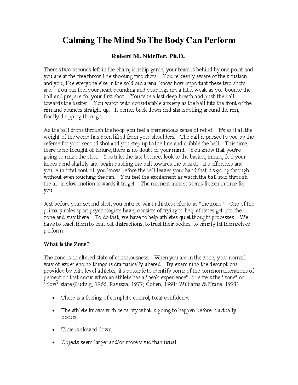 Calming The Mind - Trading ebook - Calming The Mind So The Body Can ...