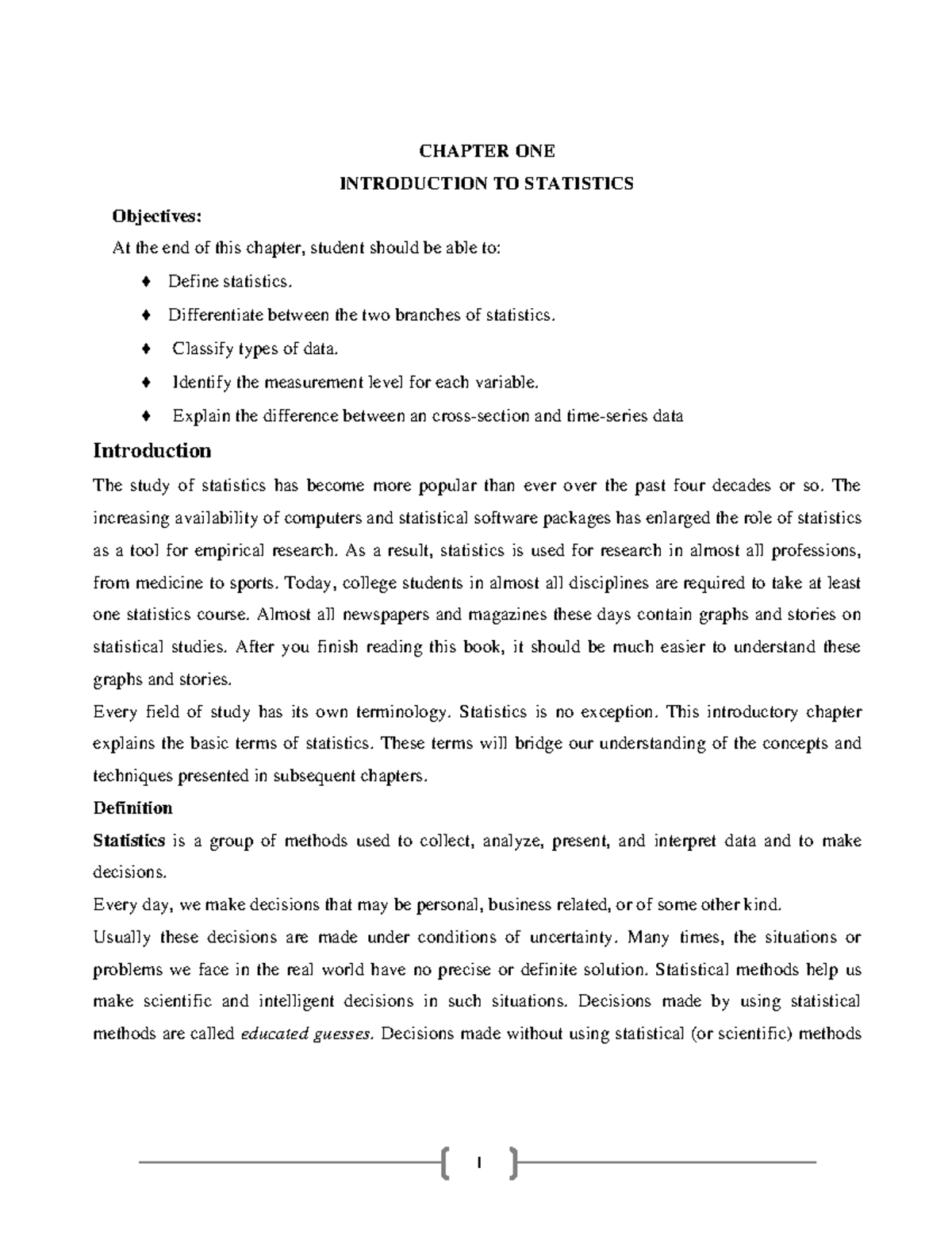 Lecture NOTE ON Basic Statistics Prem Mann, Introductory Statistics ...