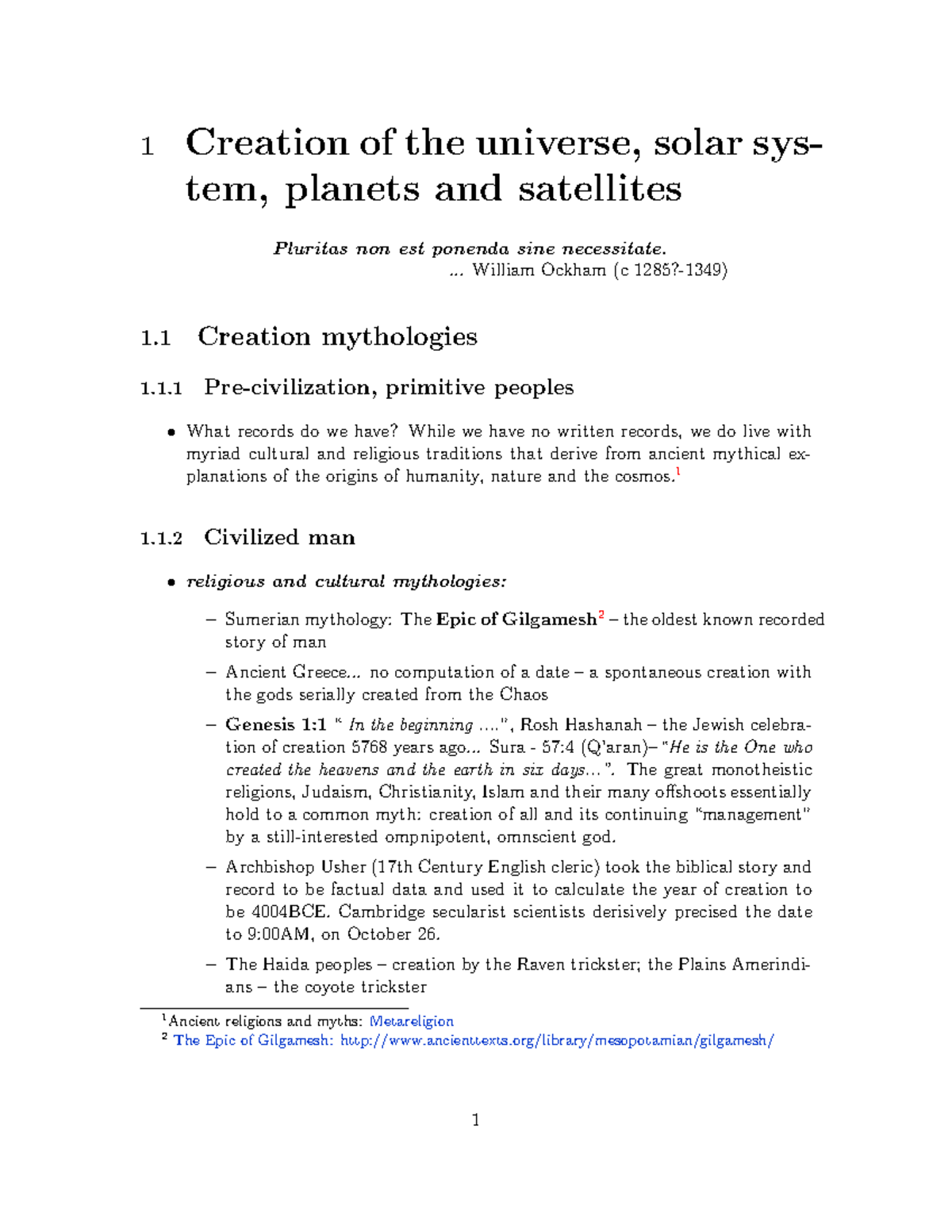 Contemporary Moral Issues - Lecture notes - noteset - 1 Creation of the ...