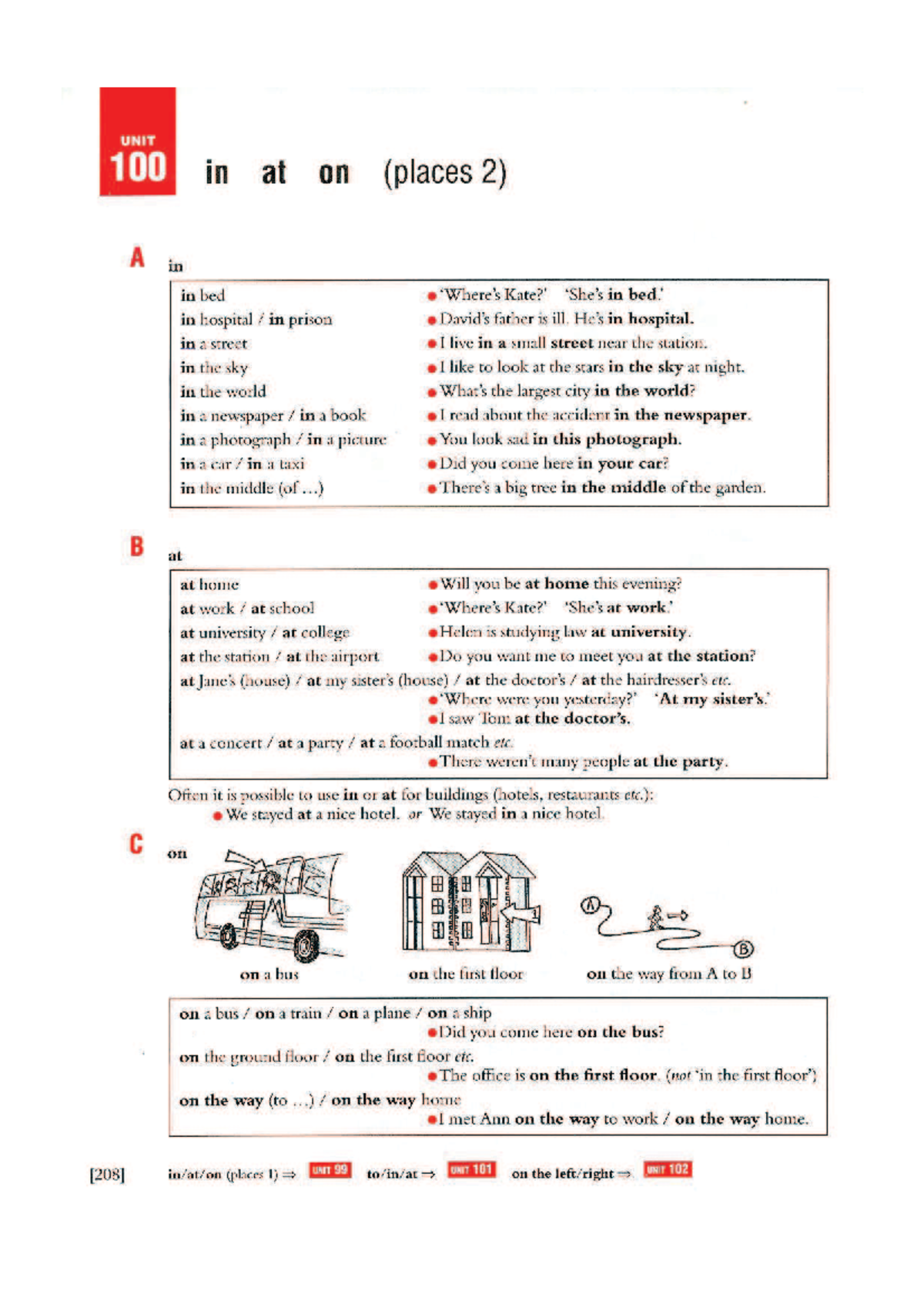 Prepositions IN ON AT - Ingles - Studocu