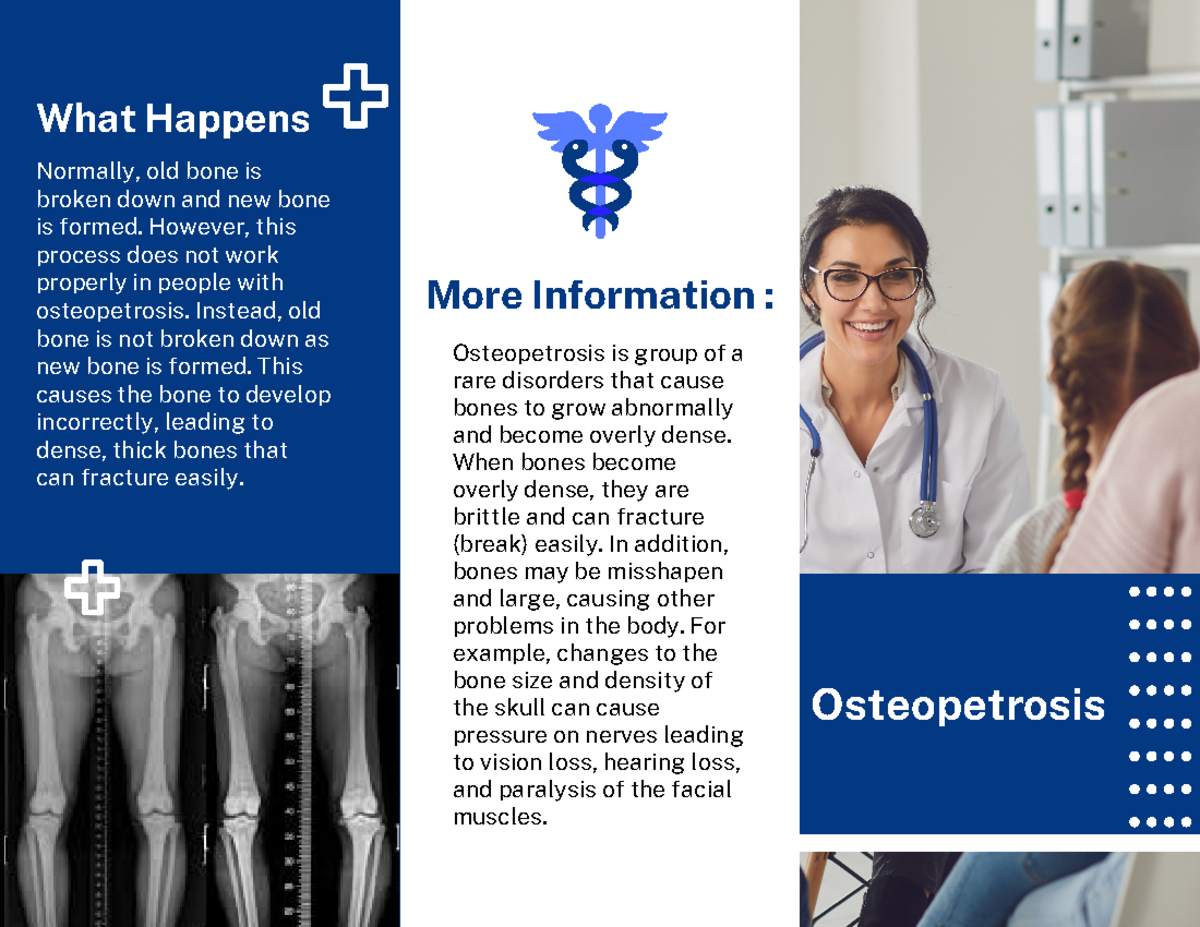 Blue and White Professional Health Care Service Brochure - What Happens ...