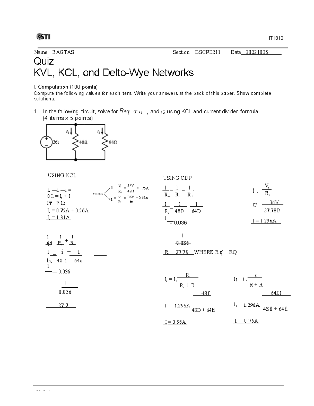 03-elms-activity compress - IT 03 Quiz ”PropeHy of 36r 1 Name BAGTAS Section BSCPE211 Date ...