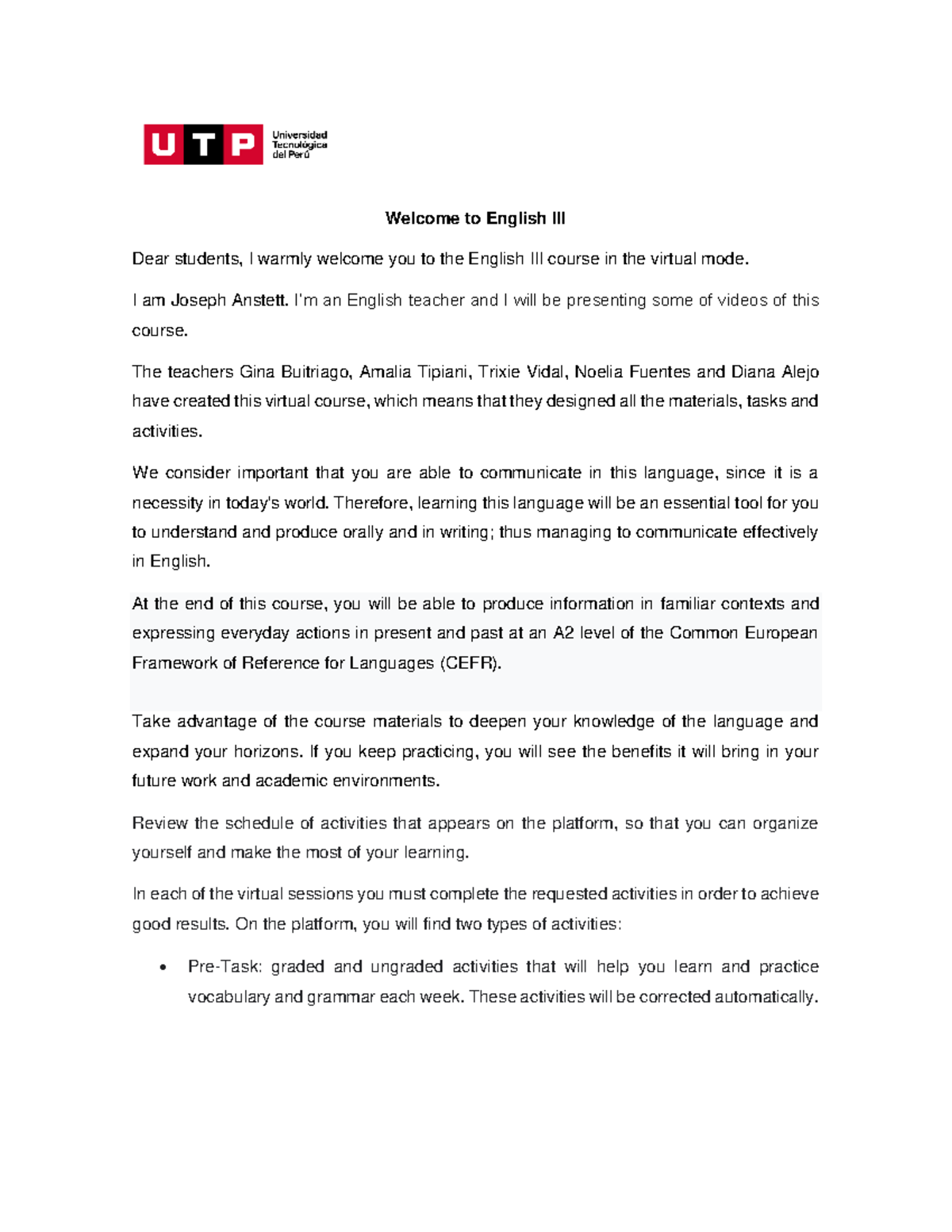 PDF - Welcome to English III - Welcome to English III Dear students, I ...