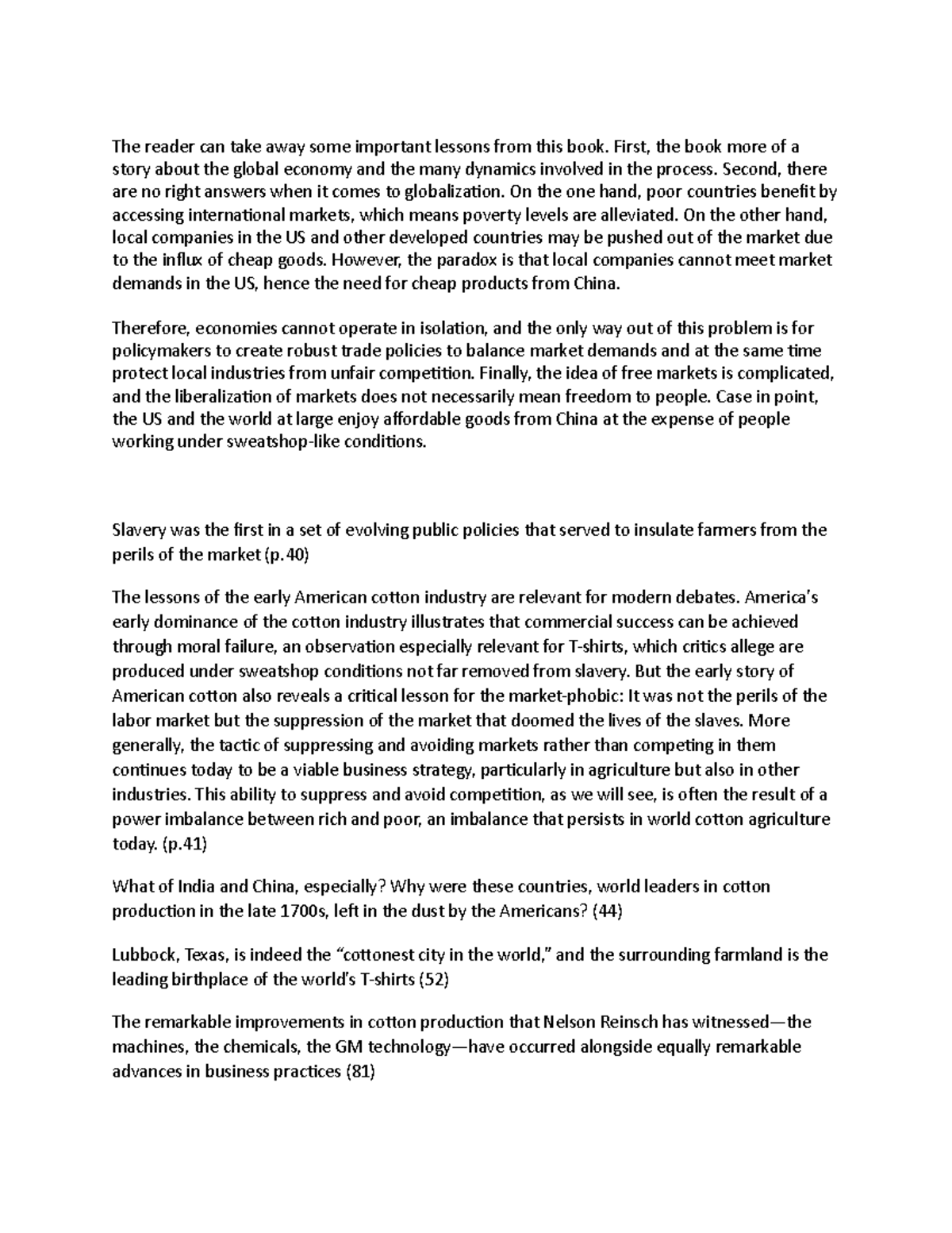 Book Report - The reader can take away some important lessons from this ...