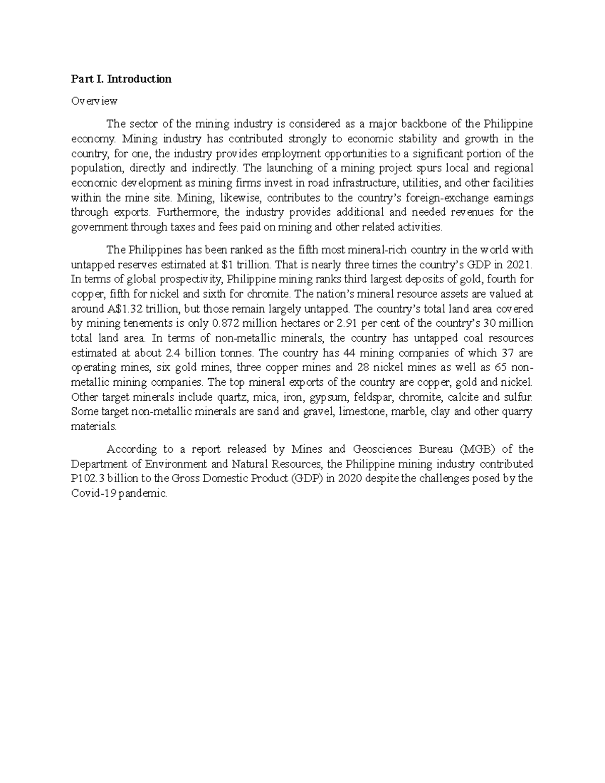 Part 1. Introduction - This is our project proposal - Part I ...