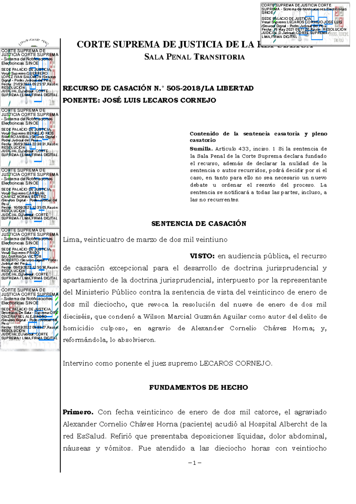 Grupo 2 CAS 505-2018 - CORTE SUPREMA DE JUSTICIA DE LA REPÚBLICA SALA ...