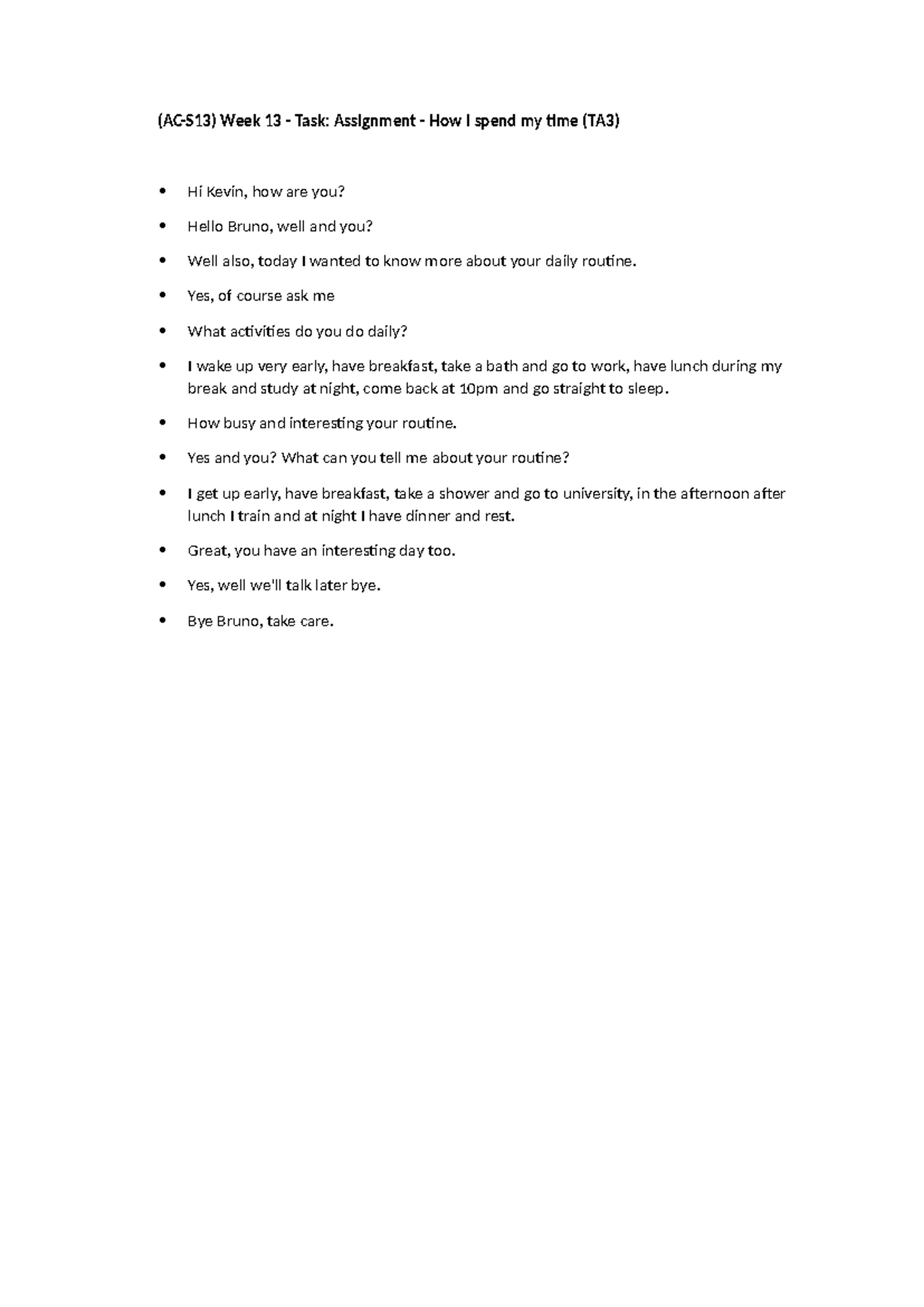 Task 13 TA3 - 🔴 (AC-S13) Week 13 - Task: Assignment - How I spend my ...